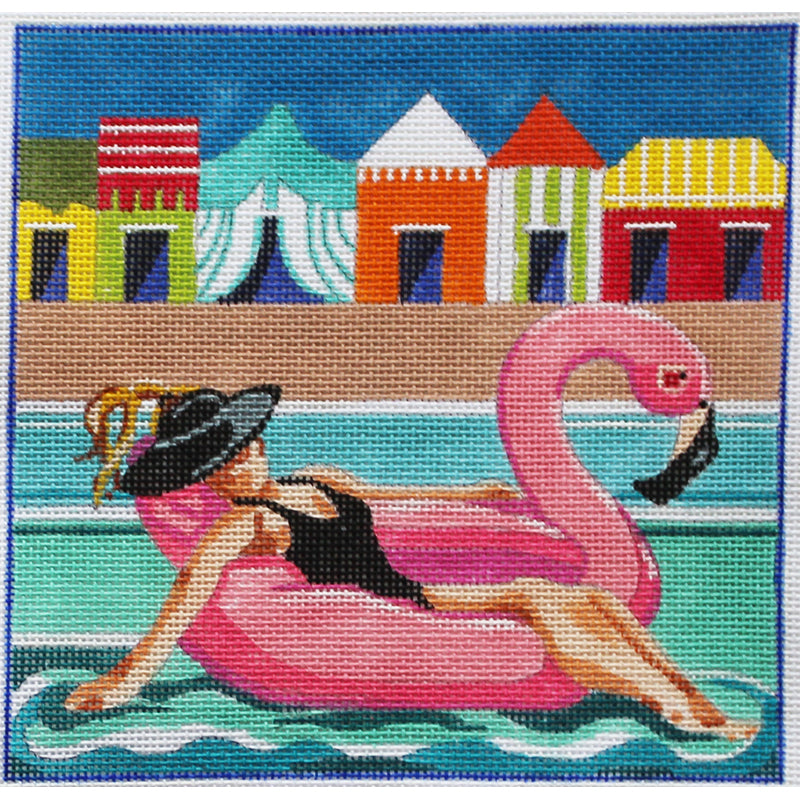 Beach Girls: Poolside cabanas – PLD Needlepoint Designs