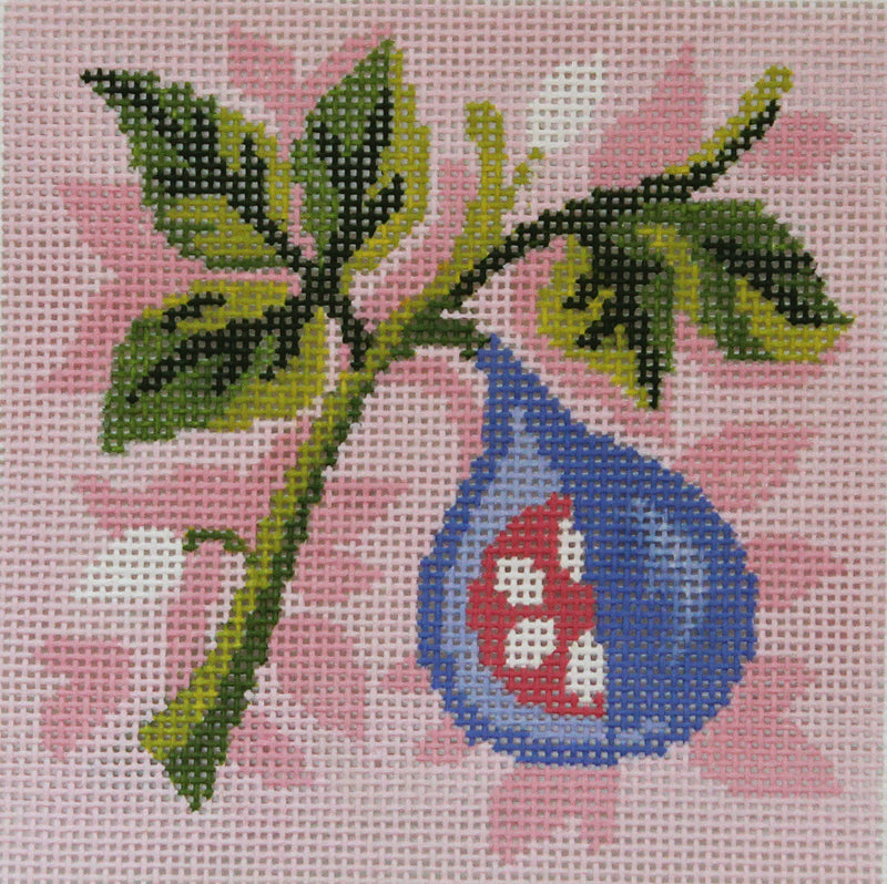 Fruit Square Fig – PLD Needlepoint Designs