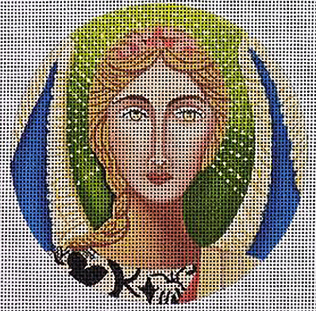 Blue Winged Angel by Catherine Nolin – PLD Needlepoint Designs