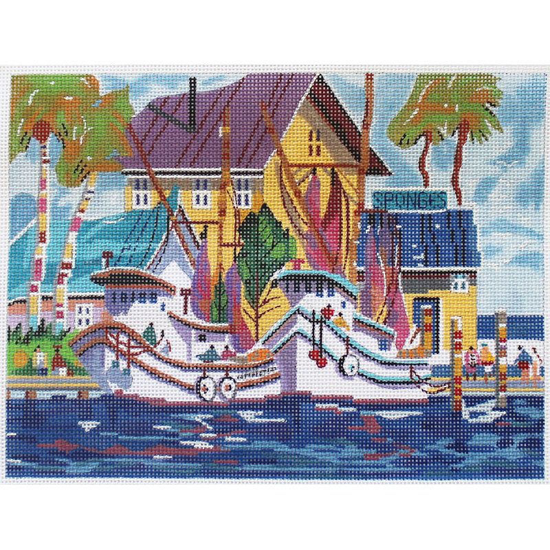 Sponge Docks -EN 005- – PLD Needlepoint Designs