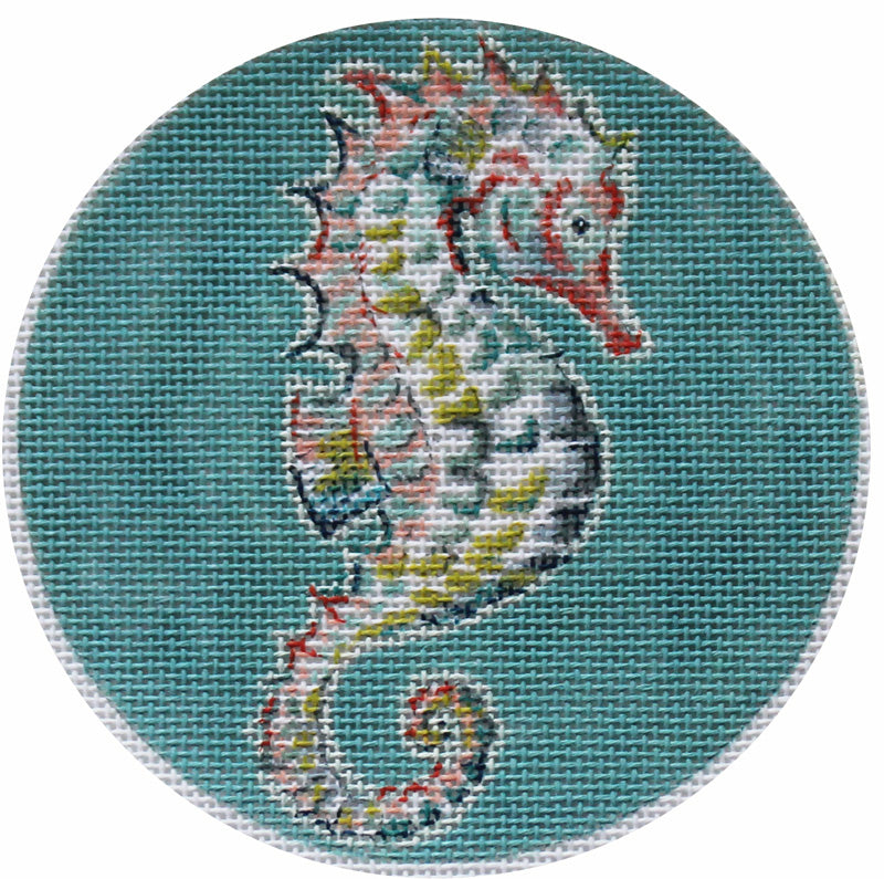 By the sea ornament: Octopus on aqua --SH 1830 – PLD Needlepoint Designs