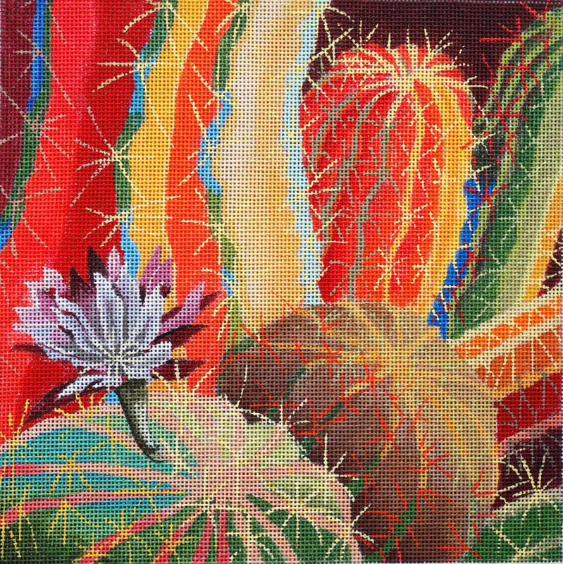 Cactus Blossom by Sharon Weiser – PLD Needlepoint Designs