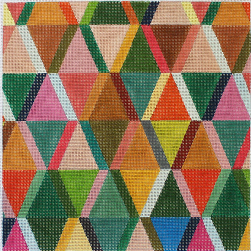 Contemporary Art: Triangles by Melanie --MM 1902 – PLD Needlepoint Designs