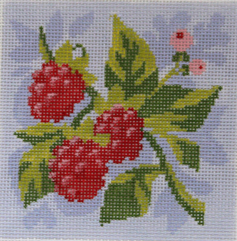 Fruit Square Raspberries – PLD Needlepoint Designs