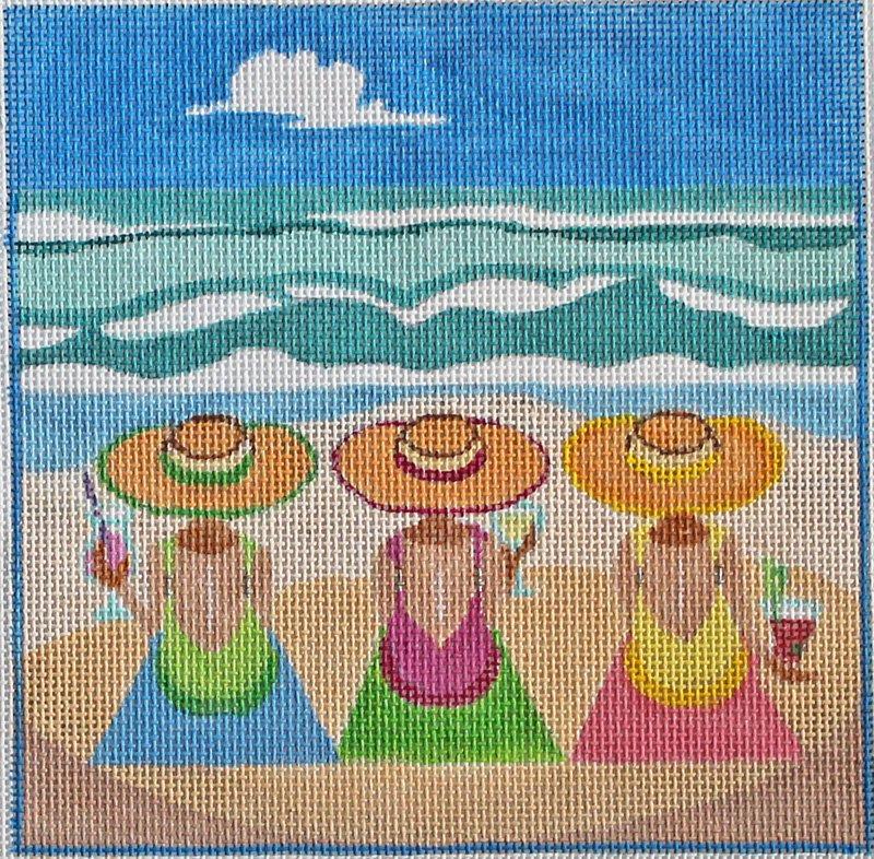 Beach Girls: Day At The Beach – PLD Needlepoint Designs
