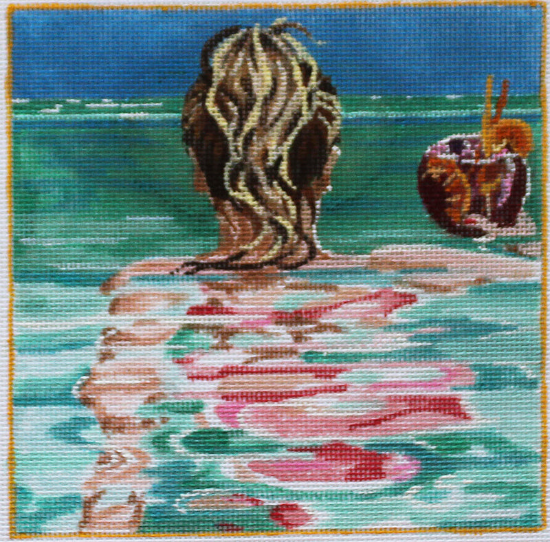Beach Girls: Beach reflections – PLD Needlepoint Designs